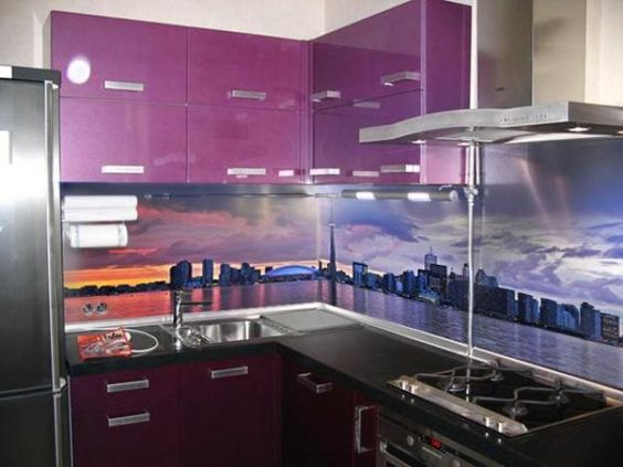 kitchen full colour splash board digital laminated print