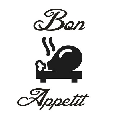 Bon appetit design 4 Kitchen wall art decal, quotes Home decoration