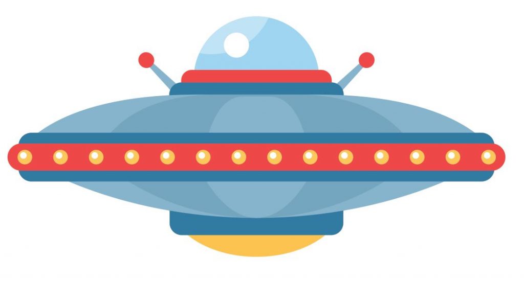 Blue ufo - Colourfast Graphics